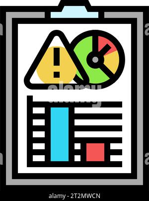 reporting risk color icon vector illustration Stock Vector Image & Art ...