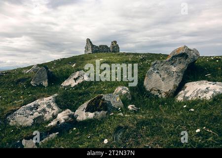 The temple near Northton in the Isle of Harris is a ruined chapel known ...