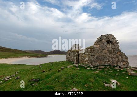 The temple near Northton in the Isle of Harris is a ruined chapel known ...