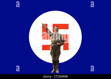 A colour portrait of Adolf Hitler Stock Photo - Alamy