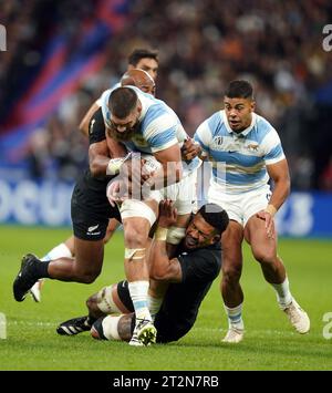New Zealand's Mark Telea, left, and New Zealand's Dalton Papali'i ...
