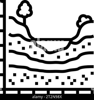 groundwater flow hydrogeologist line icon vector. groundwater flow ...