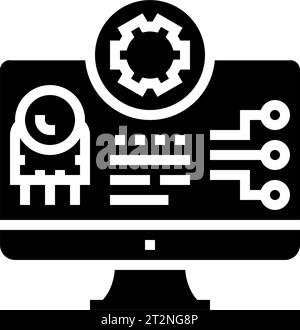 pcb inspection electronics glyph icon vector illustration Stock Vector ...