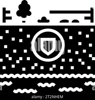 contaminated sites hydrogeologist glyph icon vector. contaminated sites ...