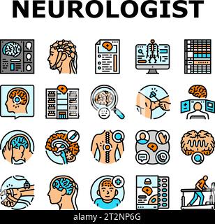 brain neurologist doctor icons set vector Stock Vector Image & Art - Alamy