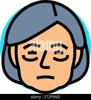 swollen face limbs disease symptom line icon vector illustration Stock ...