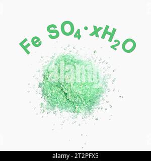 Ferrous Sulfate with chemical structure, a medicine used to treat and ...