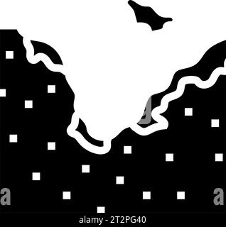 skin peeling flaking disease symptom color icon vector illustration ...