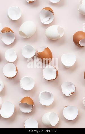 Empty broken eggshell layout Stock Photo - Alamy