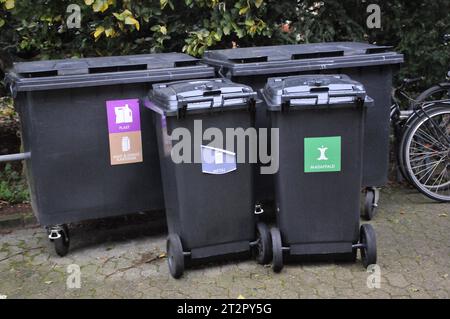 Copenhagen, Denmark /21 October. 2023/.Recycle mcontainers in Kastrup ...