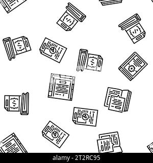 technical writer doc seamless pattern vector Stock Vector Image & Art ...