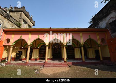 Durga Dalan of the Andul Raj Bati or the Andul Royal Palace. Andul ...