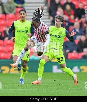 Daniel Johnson 12# of Stoke City Football Club, during the Sky Bet ...