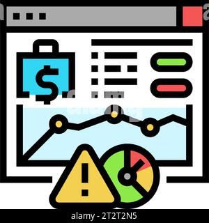 metrics risk color icon vector illustration Stock Vector Image & Art ...