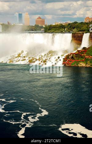 United States & Canada Border at Niagara Falls, Canada - September 10 ...
