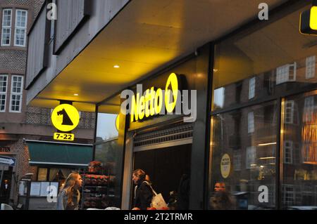 Copenhagen, Denmark /21 October. 2023/.Netto groceyr store in Kastrup ...
