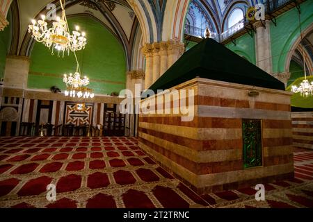 Interior of the Cave of Machpelah Stock Photo - Alamy