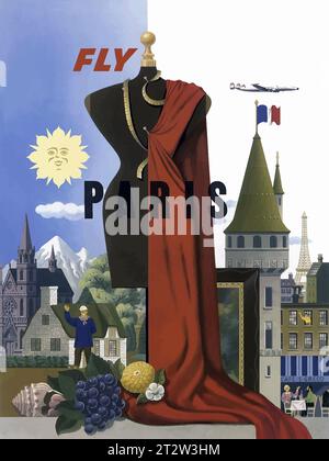 Reproduction vintage travel posters worldwide Stock Photo - Alamy