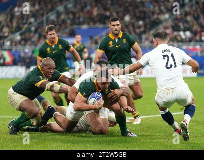 Deon Fourie #2 of South Africa during the Rugby World Cup match between ...