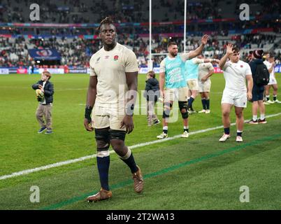 England's Maro Itoje reacts following the Guinness Men's Six Nations ...