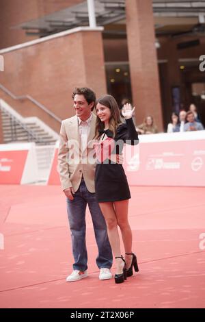 ROME, ITALY - OCTOBER 21: Tommaso Cassissa and Ginevra Francesconi ...
