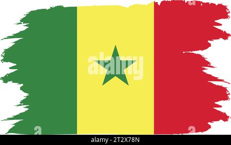 Senegal's official flag's vector colors a vector representation Stock ...