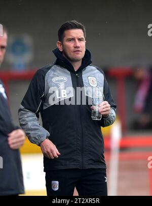 Crewe Alexandra manager Lee Bell during the Sky Bet League Two match at ...