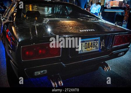 A Ferrari Dino owned by Elvis Presley, at the Direct from Graceland ...