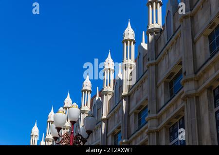 Old European style towers in beautiful color for tourism theme Stock ...