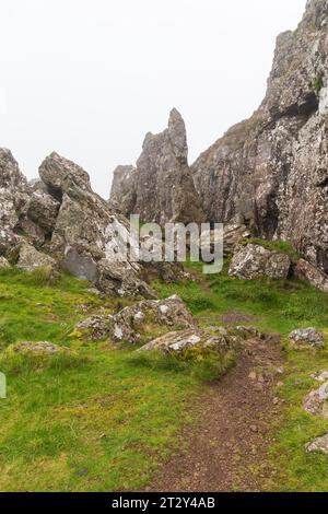 Rock outcrop on the top of a Scottish Mountain Stock Photo - Alamy