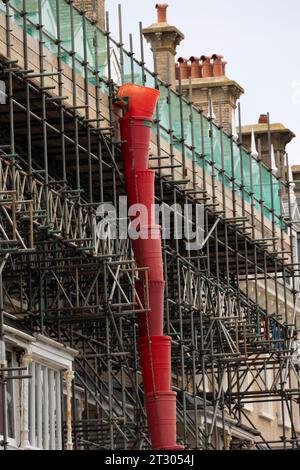 Scaffolding temporary structure for building structure support in ...