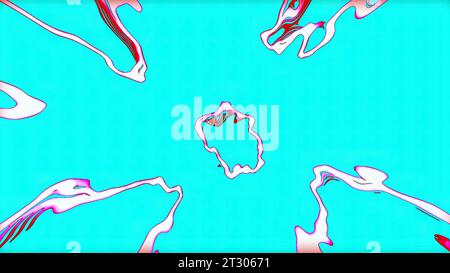 Abstract wavy background, continuous fluctuation of stripes. Motion ...