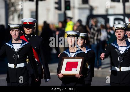 Trafalgar Day Trafalgar Square Sea Cadet Corps Stock Photo - Alamy