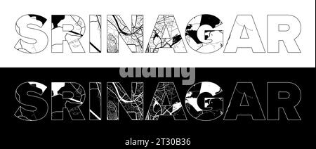 City Map Asia India Srinagar vector illustration Stock Vector Image & Art - Alamy