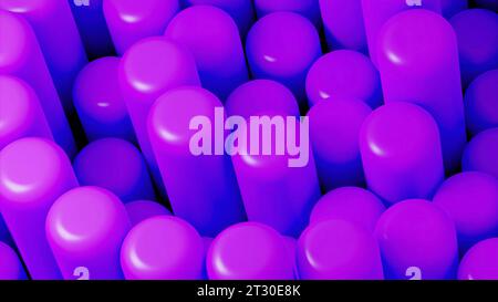 Bright colored columns move in 3d animation. Design. Stylish modern ...