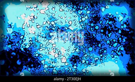 Abstract animation of moving bacteria in cartoon style. Motion. Cartoon ...