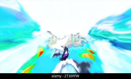 Pulsating colorful flow of moving colors. Motion. Animated streams of ...