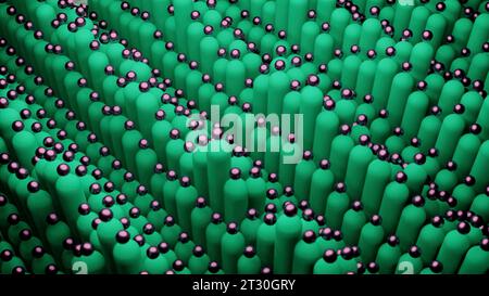 Hypnotic green background. Design. Short lines of green shades with a ...