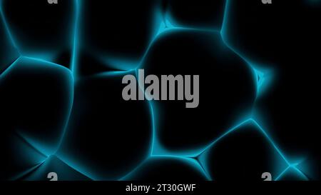 Moving 3d shapes with plasma light. Design. Bright light of plasma ...
