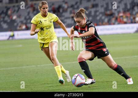 Amy Chessari of the Wanderers controls the ball during the A-League ...