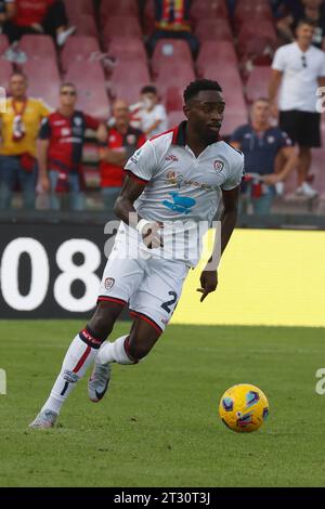 Salerno, Naples, Italy. 22nd Oct, 2023. Zito Luvumbo of Cagliari during ...