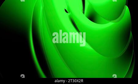 Spinning complex 3D figure on a black background. Design. Spinning on a ...