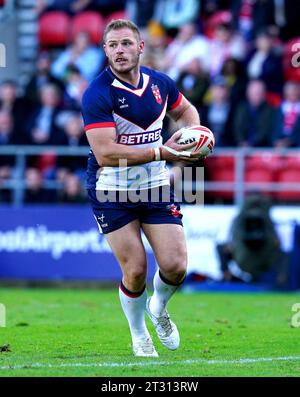 England's Tom Burgess during the international test match at AJ Bell ...