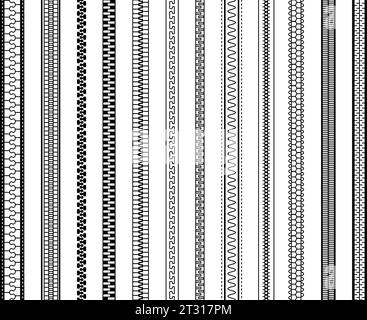 Set of different zippers clothes Stock Vector Image & Art - Alamy