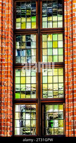 Colorful Medieval Windows Abstract Copernicus House Torun Poland ...