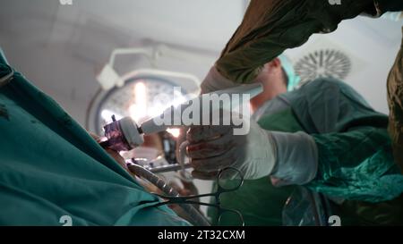 Obesity surgery. Weight loss surgery is performed with laparoscopic ...