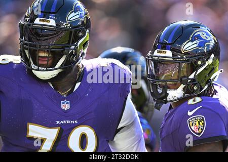 Baltimore Ravens offensive tackle Morgan Moses (78) during an NFL ...