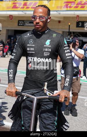 October 22, 2023: Lewis Hamilton (44) with Mercedes-AMG PETRONAS F1 ...