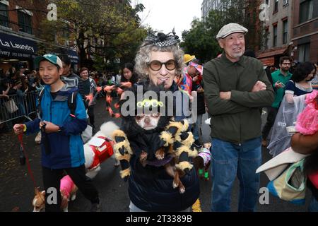 Lucy is held by owner Mimi and she's an itsy bitsy spider for the 33rd ...