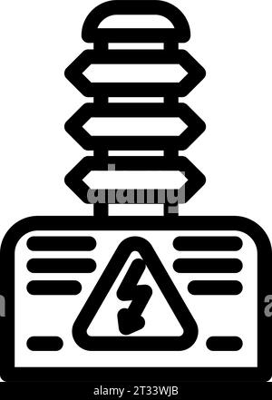 hidh electricity line icon vector illustration Stock Vector Image & Art ...